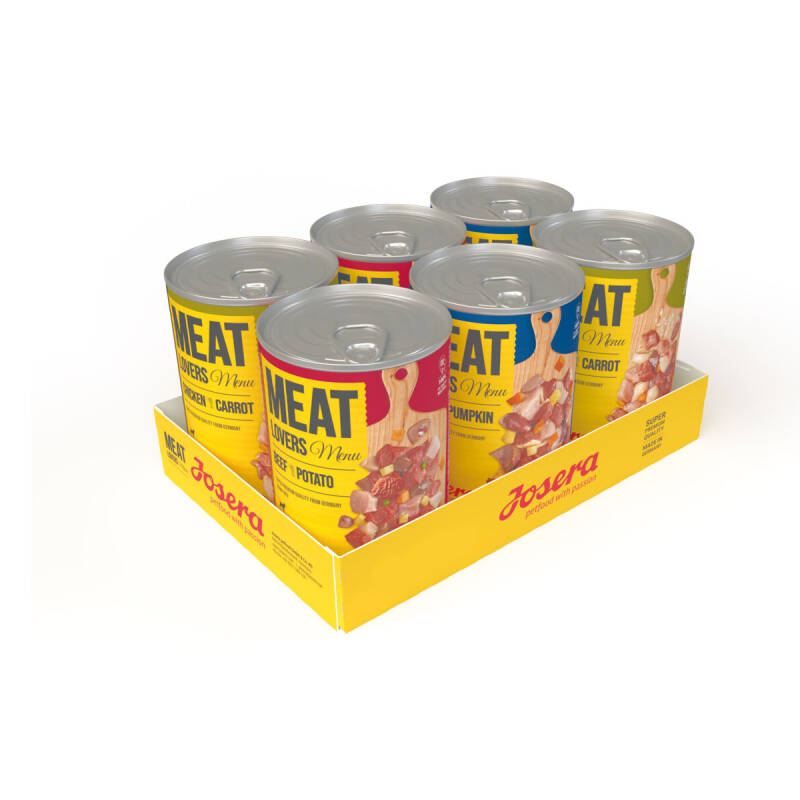 Josera Meat Lovers MENU Multipack 6 x 400 g - Tierfutterkiste Heider