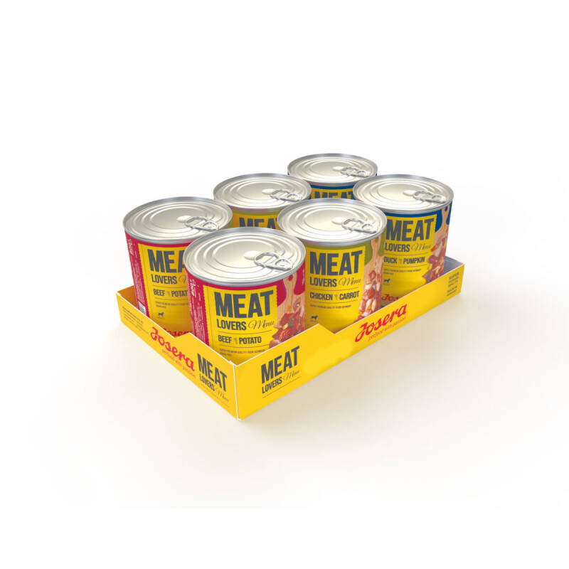 Josera Meat Lovers MENU Multipack 6 x 800 g - Tierfutterkiste Heider